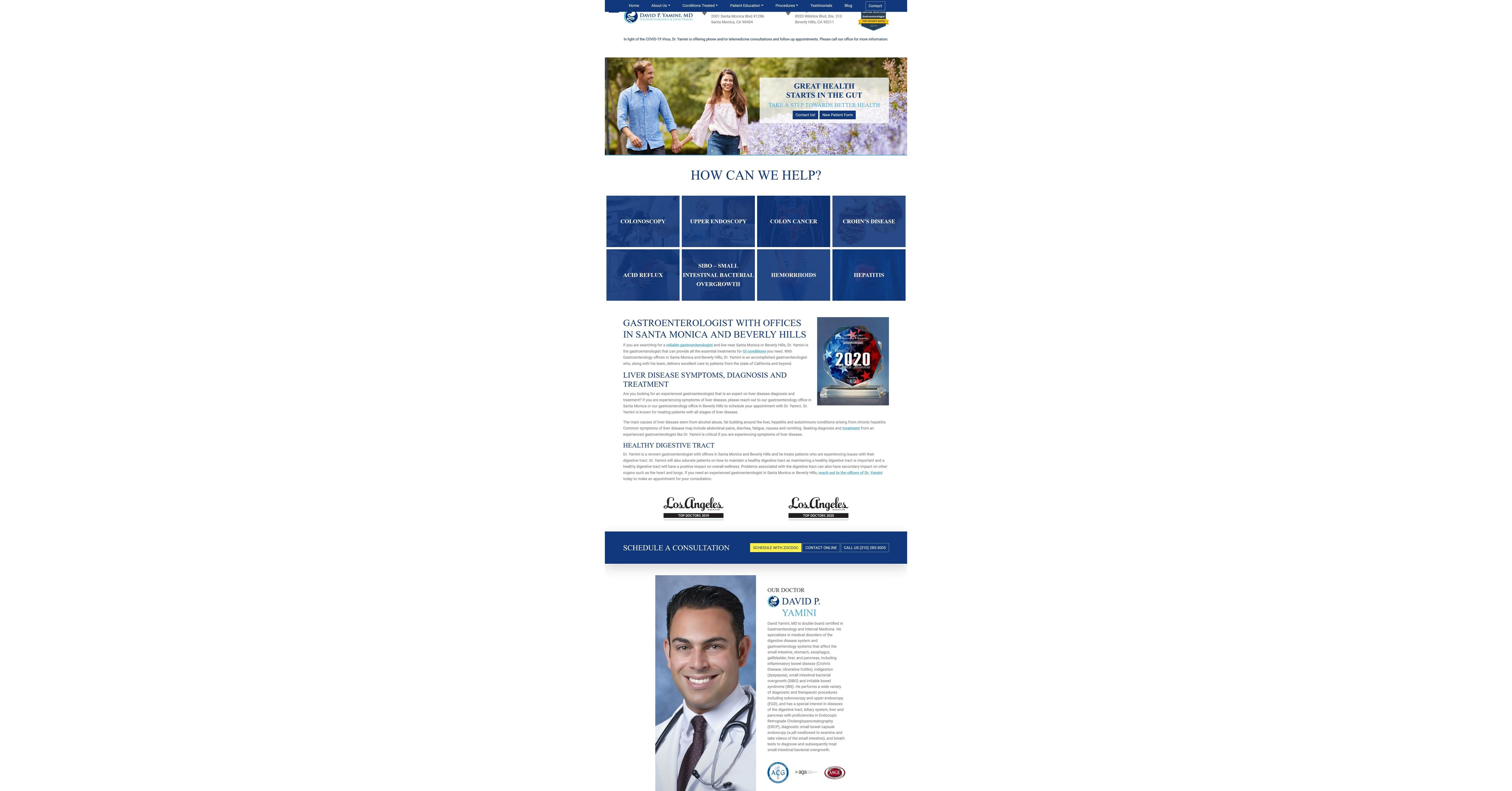 Leading Los Angeles Gastroenterologist Dr. David Yamini is Recognized ...