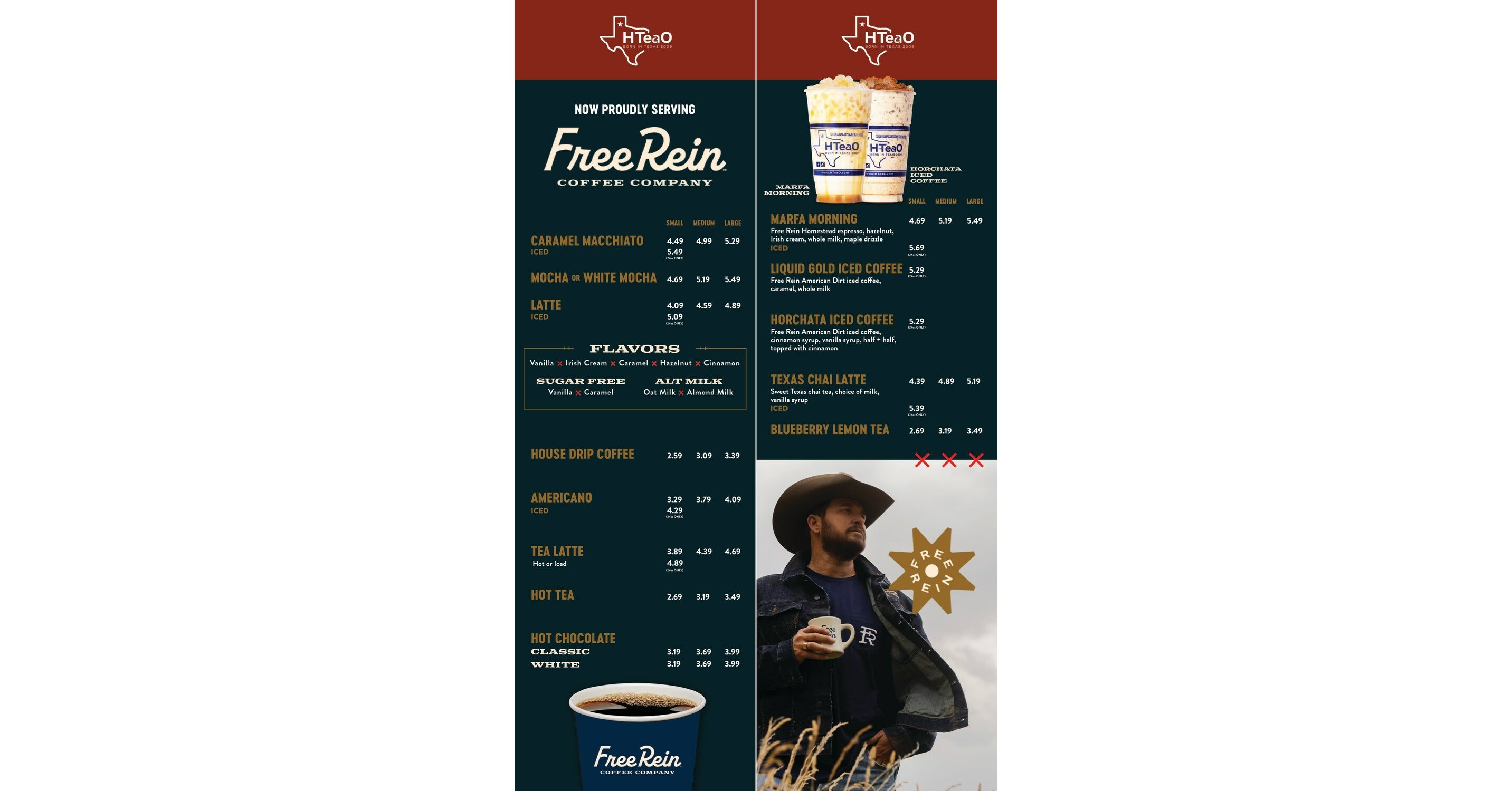 HTeaO Teams With Cole Hauser's Free Rein Coffee Company to Serve ...