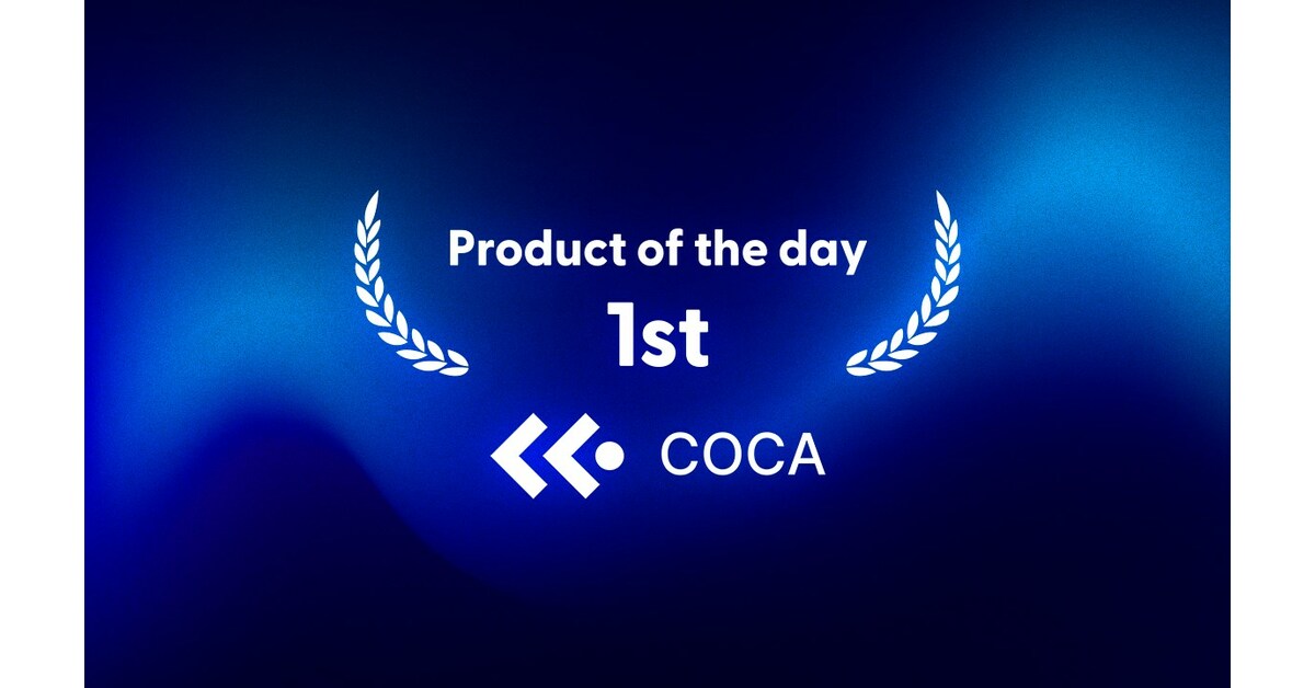 COCA Wins "#1 Product of the Day" Award on Product Hunt and Hits ...
