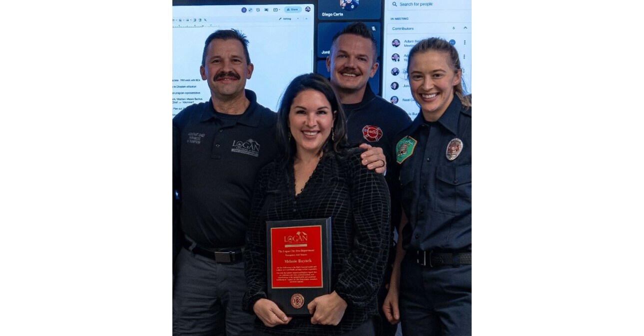 Melanie Boyack Recognized and Honored by Logan City Fire Department