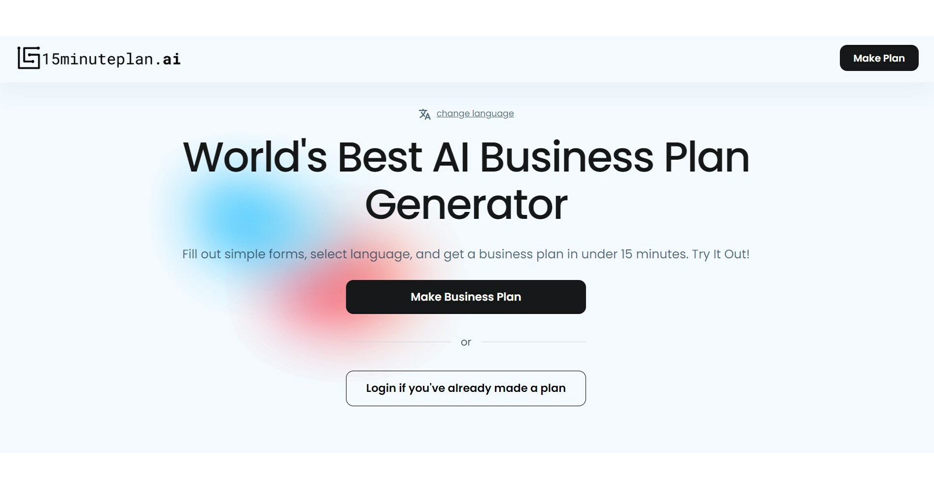 15minuteplan.ai Introduces Novel AI-Powered Business Plan Creation Tool