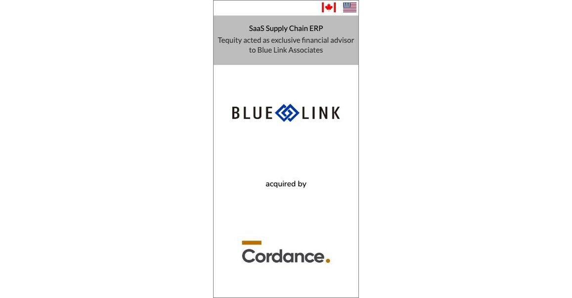 Tequity Advises SaaS Supply Chain ERP Provider, Blue Link Associates ...