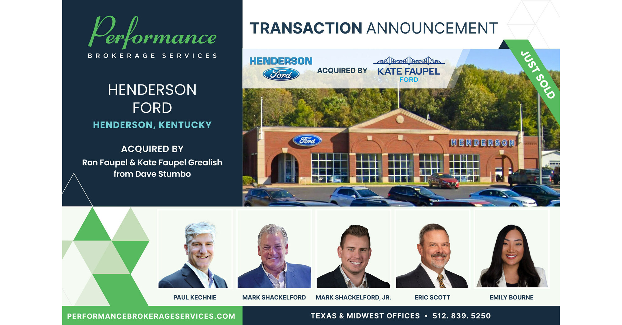 Performance Brokerage Services Advises on the Sale of Henderson Ford in ...