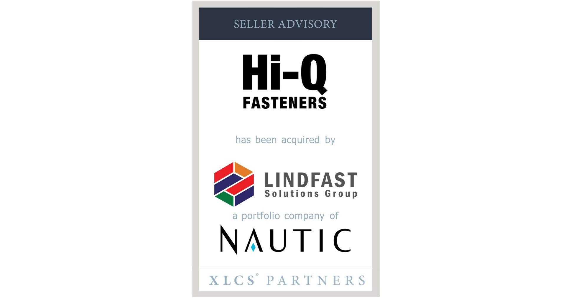 XLCS Partners advises Hi-Q Fasteners on sale to LindFast Solutions Group