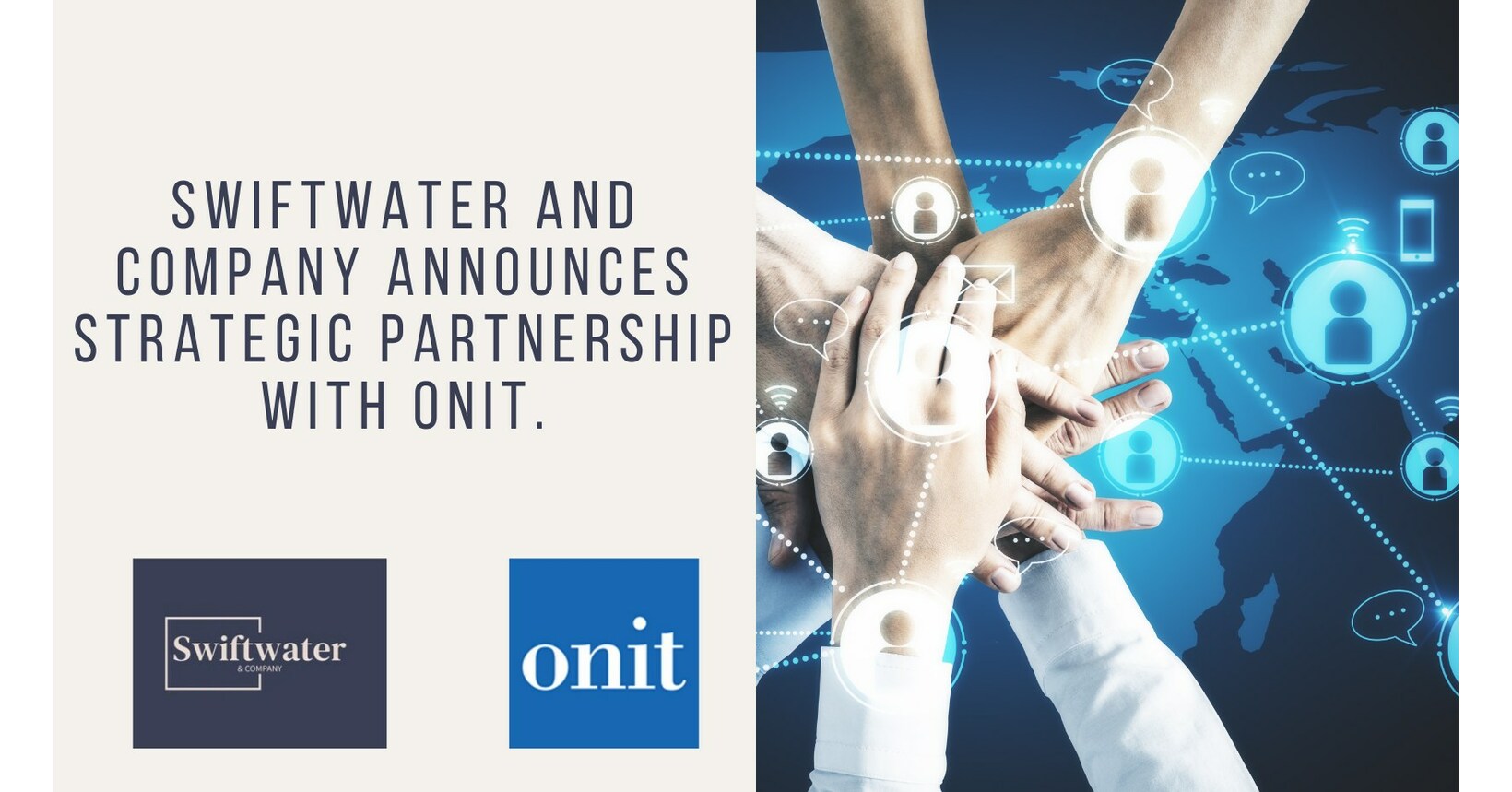 Swiftwater and company announces strategic partnership with Onit