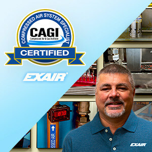 EXAIR Application Engineer Receives CAGI Certification for Compressed ...