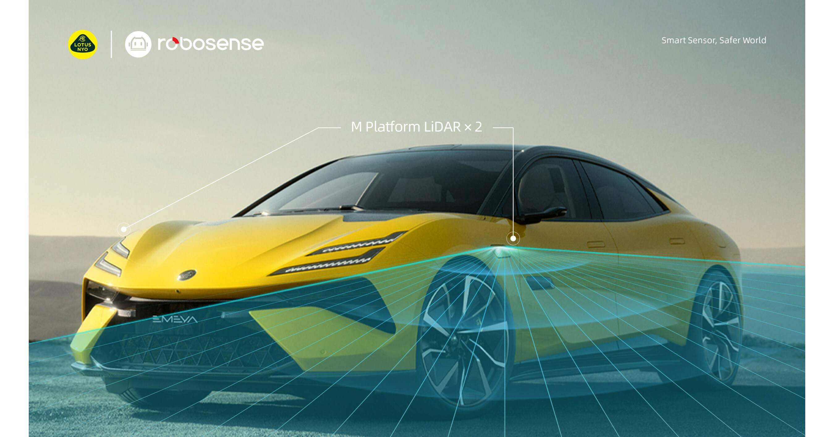 RoboSense's M Platform Sensors Power the Fully-Electric Lotus EMEYA