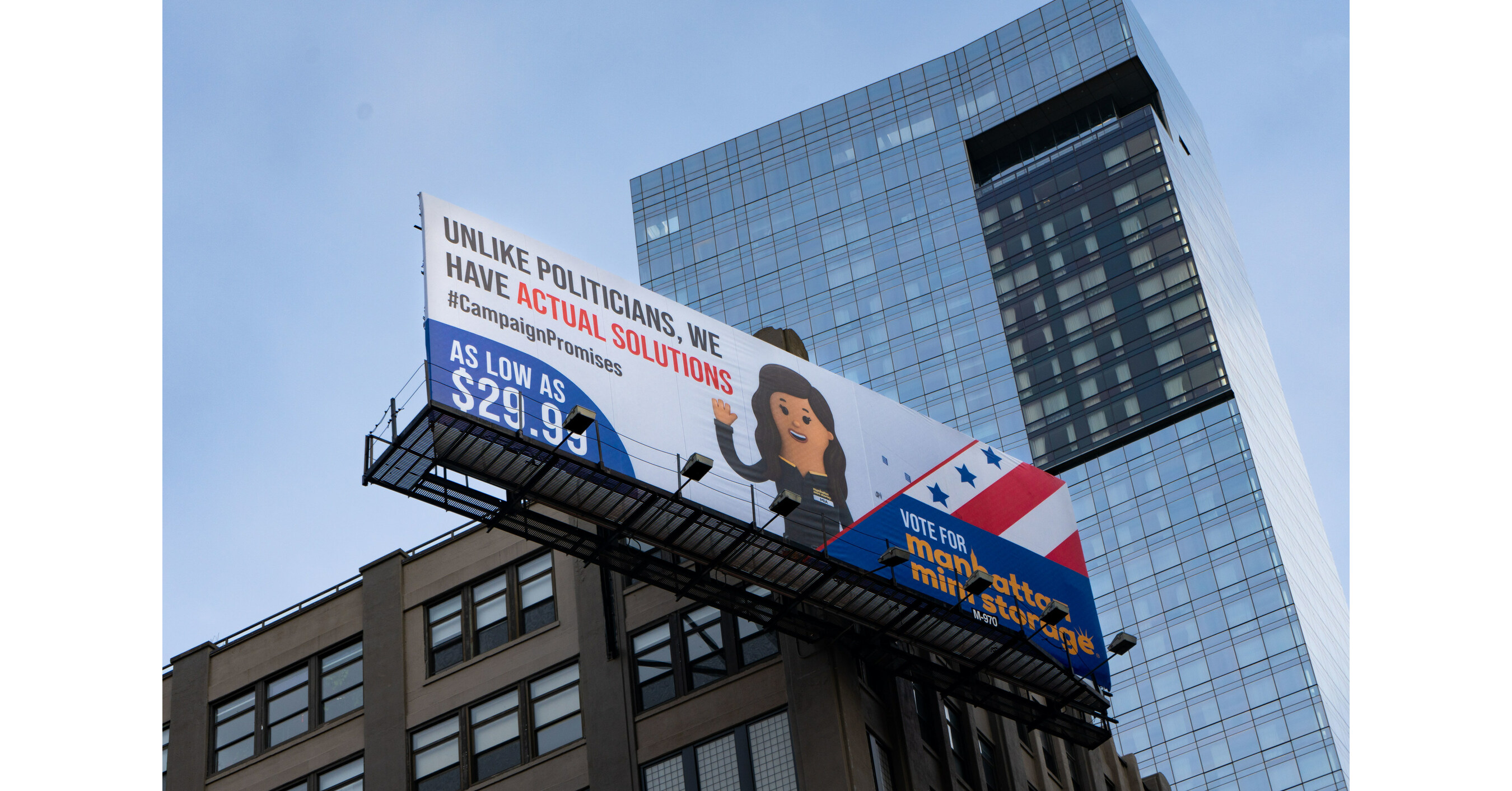 Manhattan Mini Storage Ignites Election Buzz: Daring Billboards Blend ...