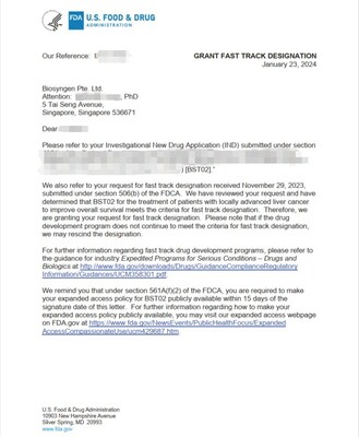 Biosyngen Announces FDA Fast Track Designation for BST02 in Treatment ...