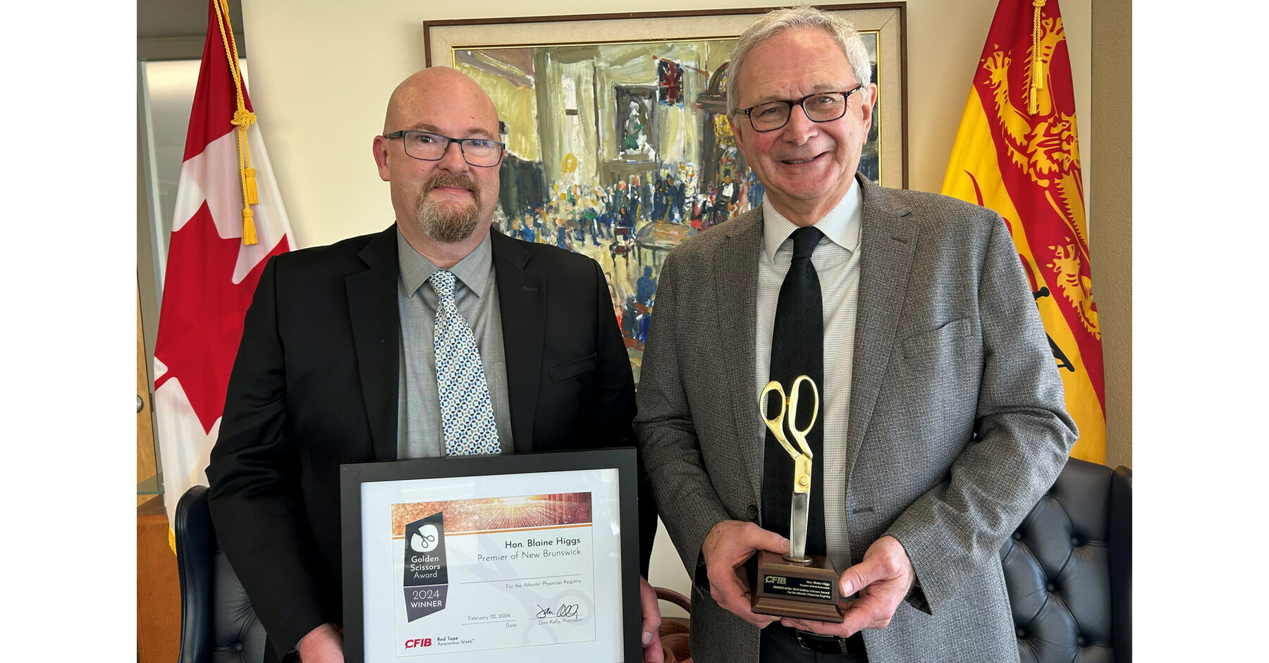 CFIB's annual Golden Scissors Award recognizes Ontario and Atlantic ...