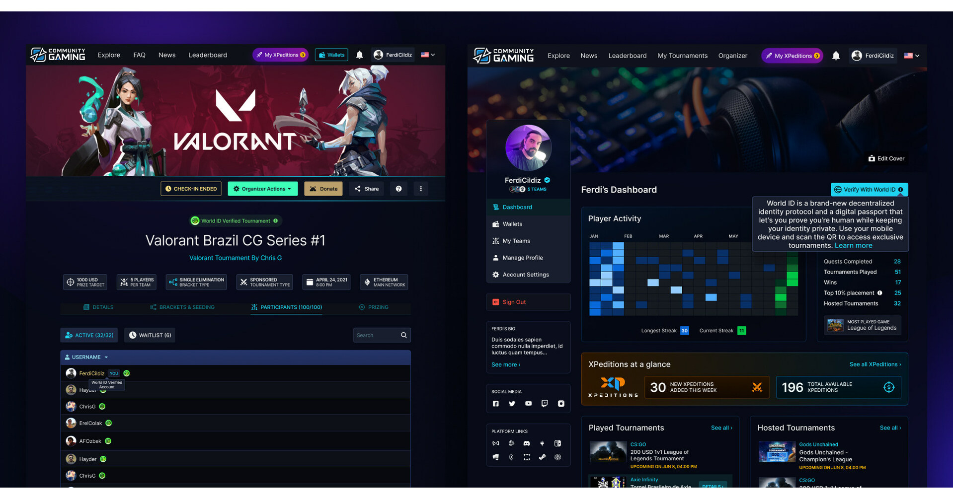 Community Gaming Integrates with World ID To Verify Esports Tournament ...