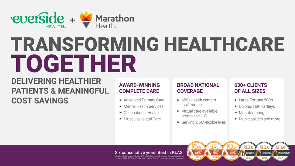 Everside Health and Marathon Health Announce Merger to Meet ...