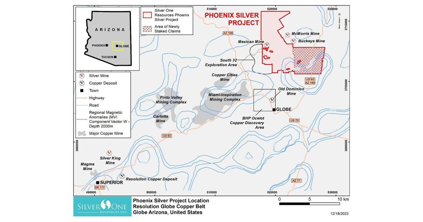 SILVER ONE COMPLETES THE 100% ACQUISITION OF ITS PHOENIX SILVER PROJECT ...