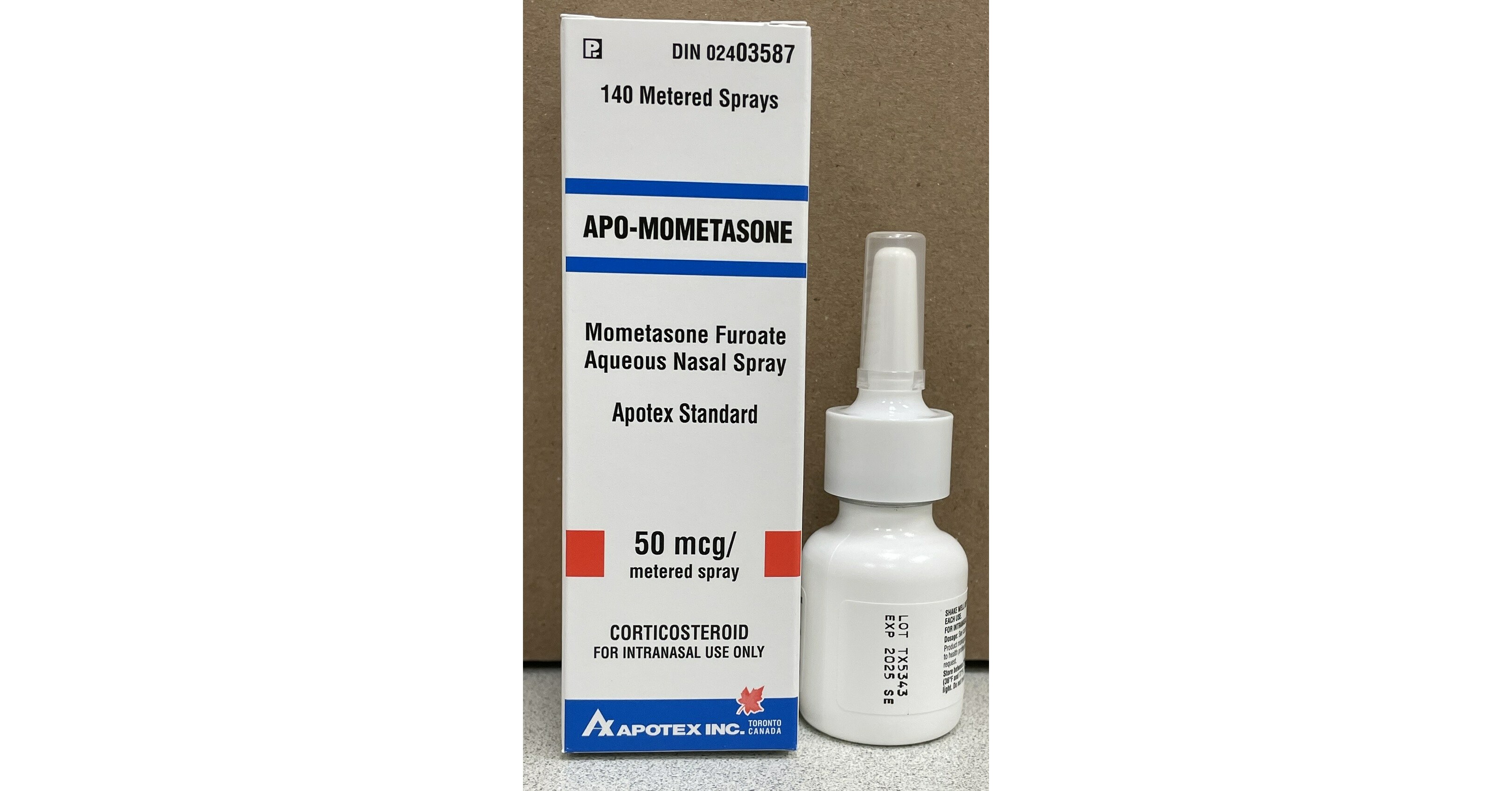 Public advisory - APO-Mometasone nasal spray: Two lots recalled due to ...