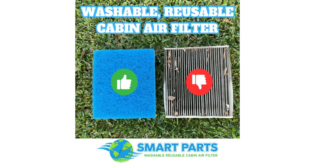 Smart Parts Unveils Revolutionary Washable Reusable Cabin Air Filters