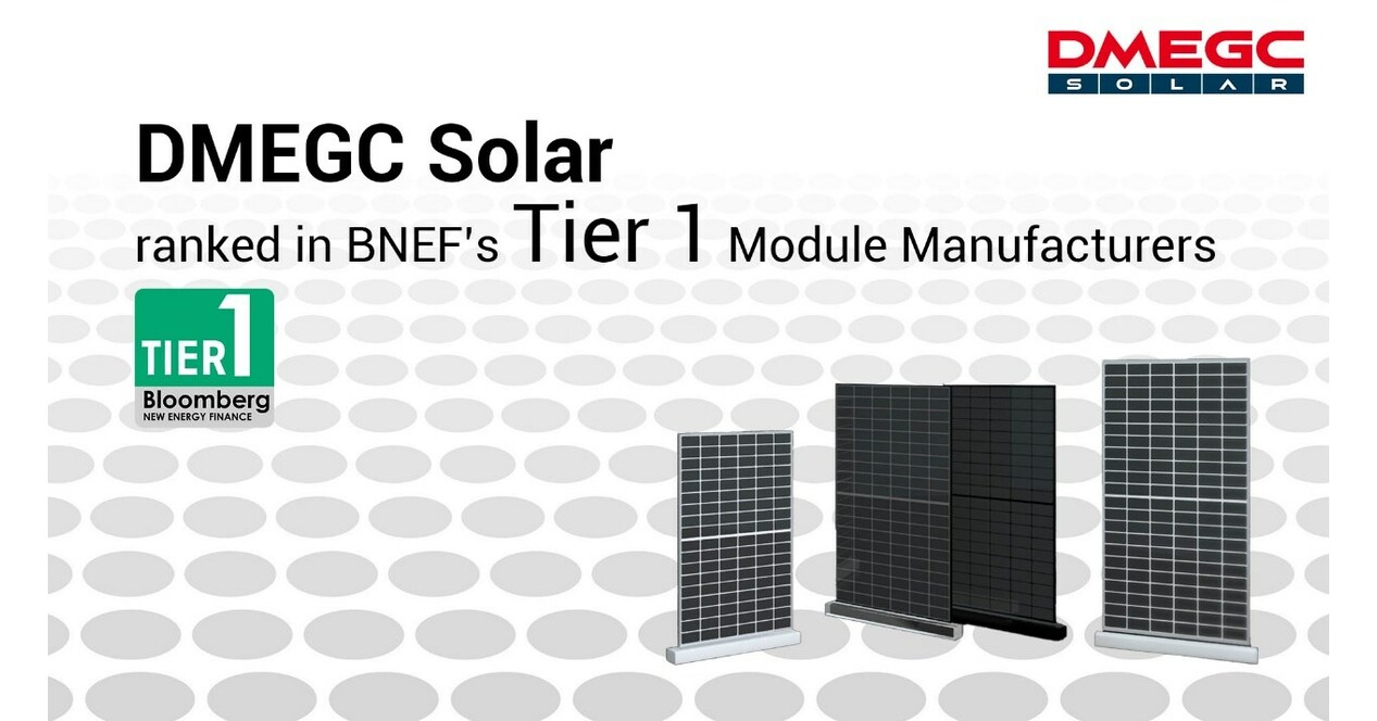 DMEGC Solar ranked again in BNEF's Tier 1 Module Manufacturers List