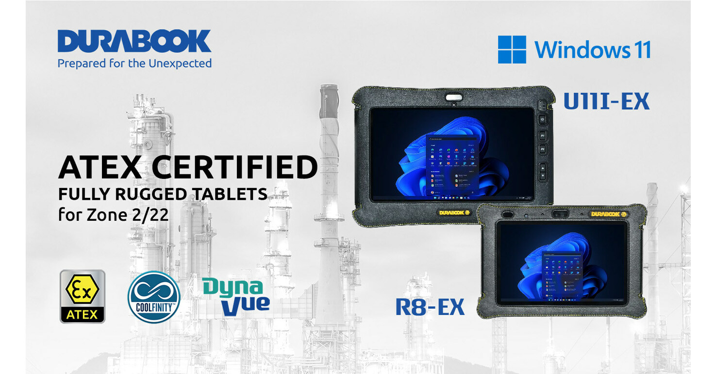 Durabook Expands Rugged Tablet Portfolio with ATEX-Certified Models for ...