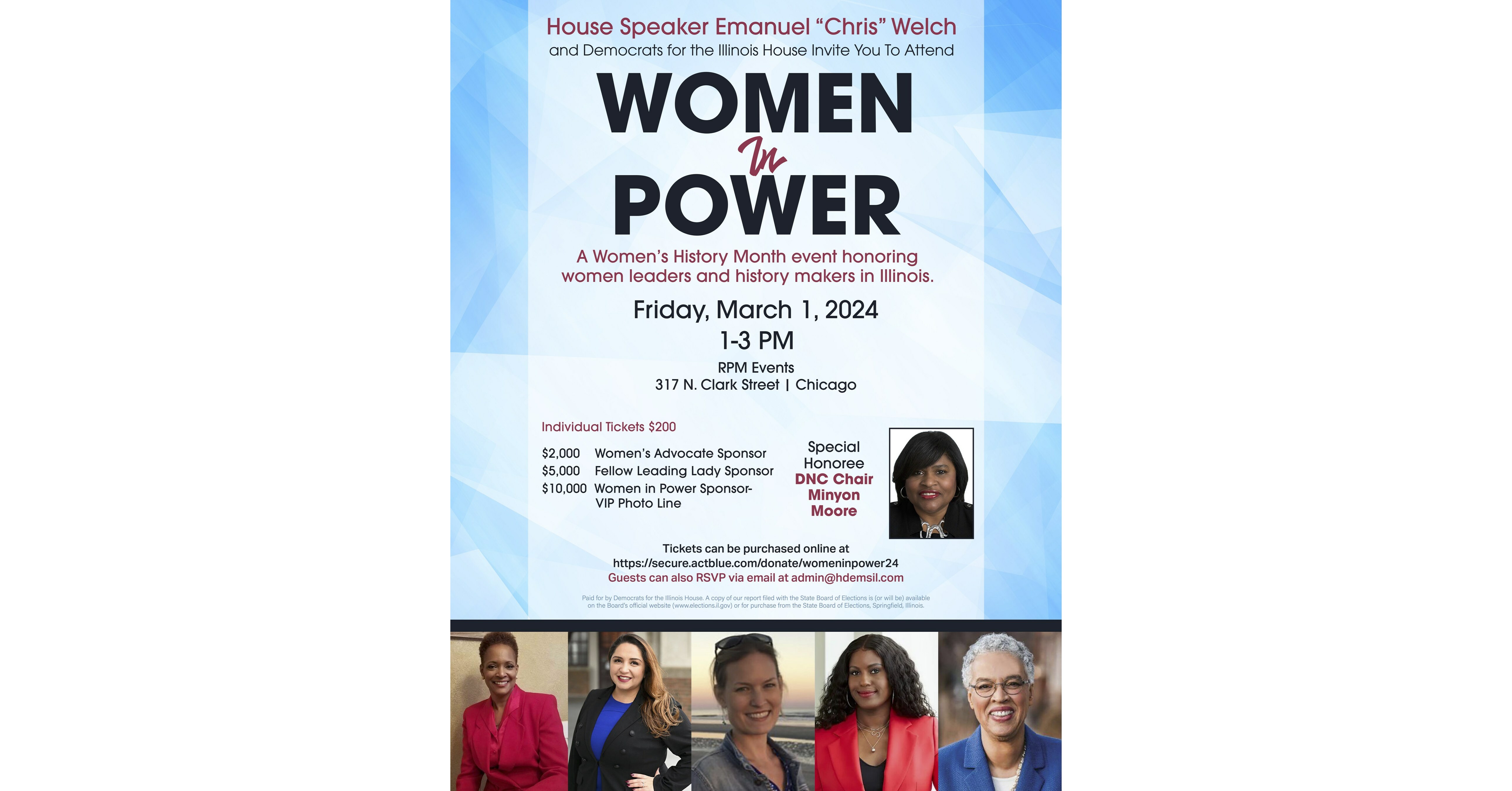 DNC Chair Minyon Moore to Join House Speaker Emanuel "Chris" Welch and ...