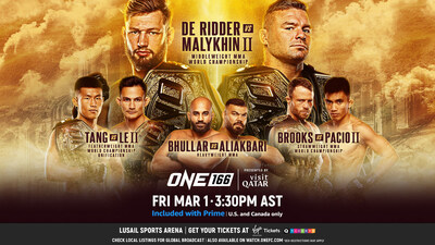 ONE Championship Announces Global Broadcast Details, Full Bout Card ...