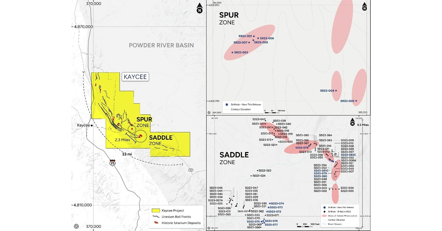 Nuclear Fuels Intersects .233% U3O8 in initial drilling at Spur zone ...