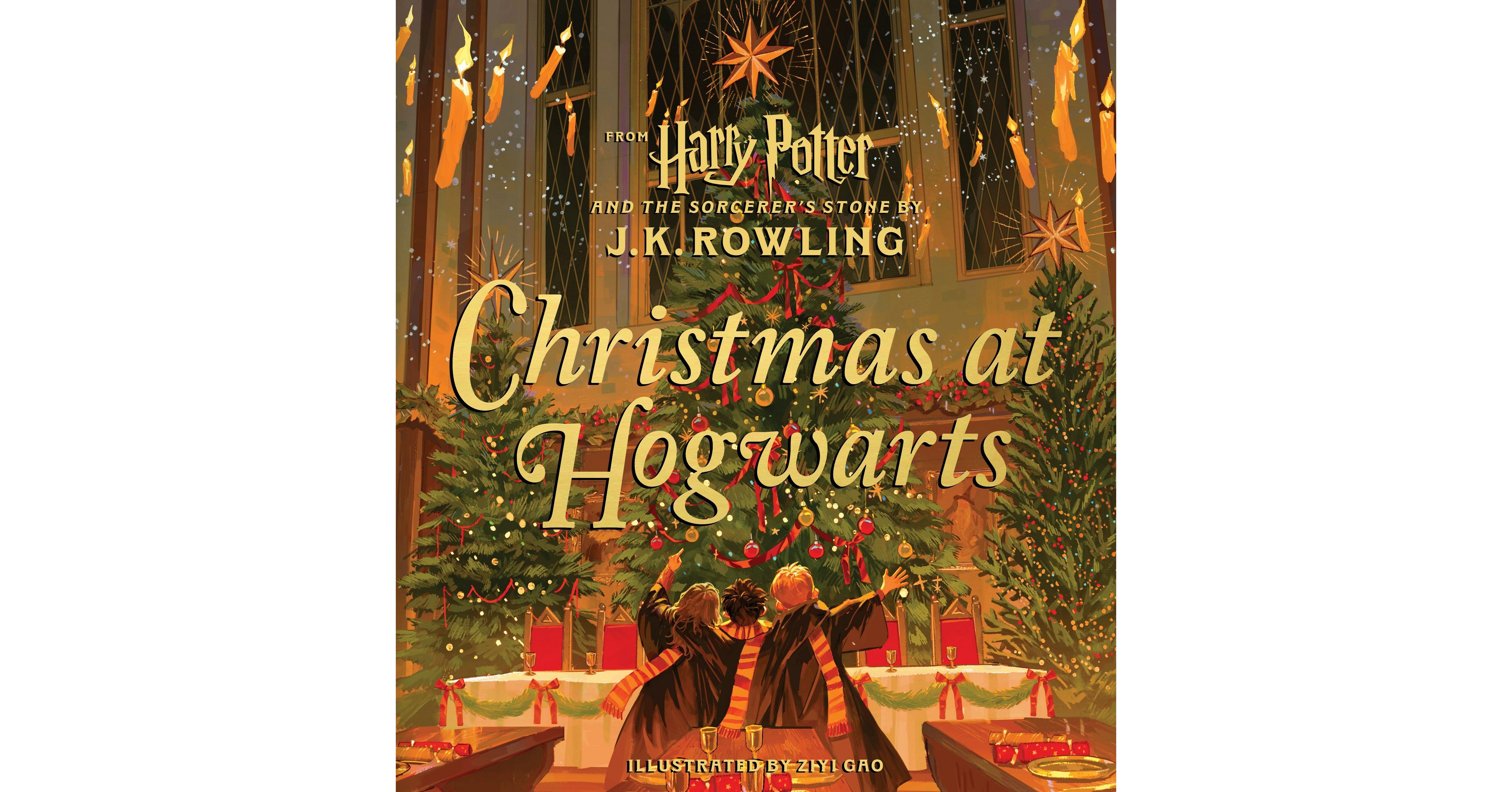 "CHRISTMAS AT HOGWARTS" ILLUSTRATED BOOK WITH FESTIVE ARTWORK FOR ...