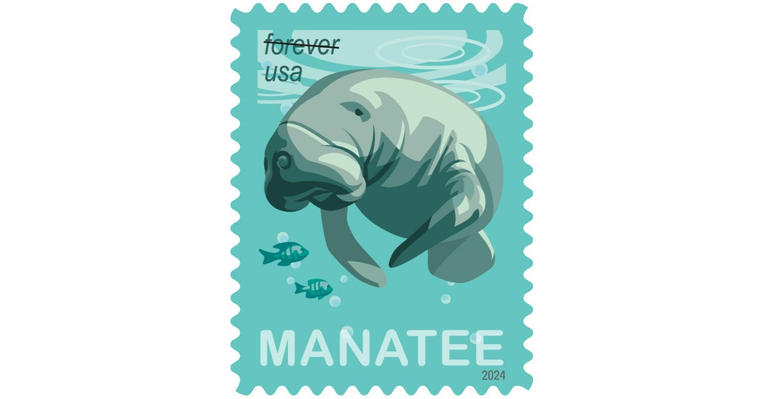 New Save Manatees Postage Stamp to be Issued on Manatee Appreciation Day