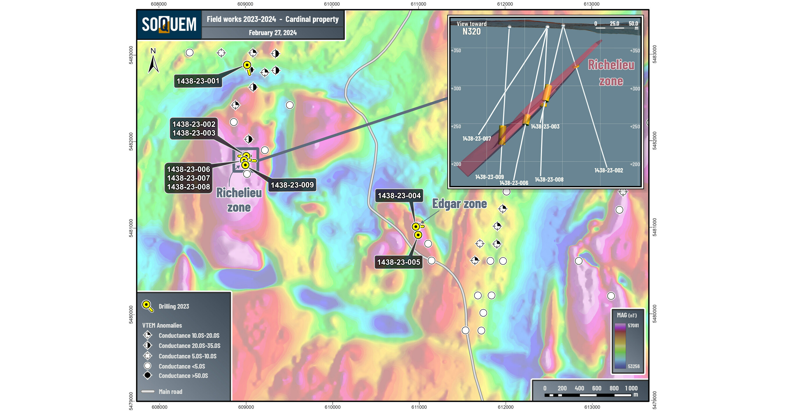 SOQUEM Announces New Drill Results for its Cardinal Property ...