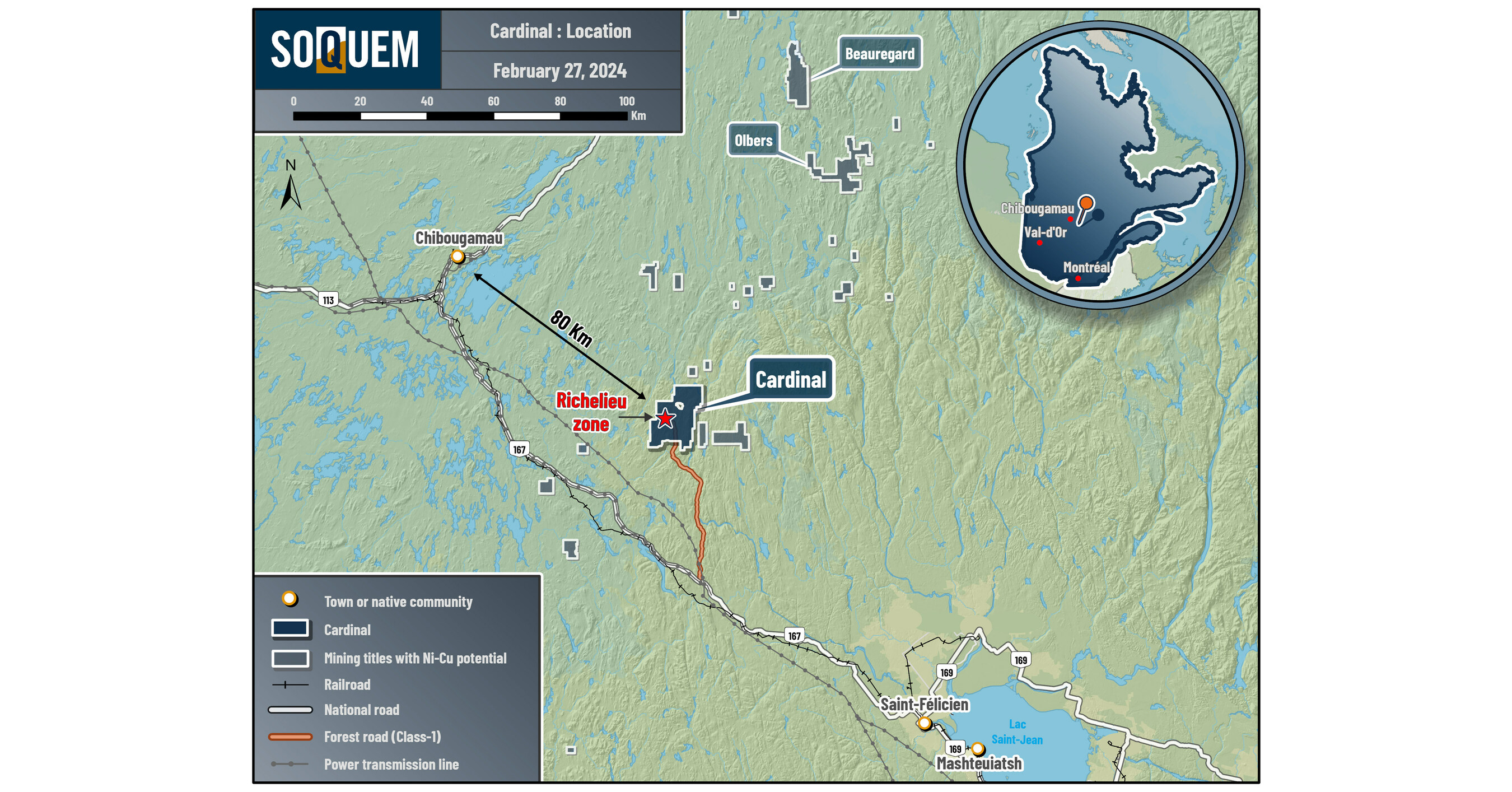 SOQUEM Announces New Drill Results for its Cardinal Property ...