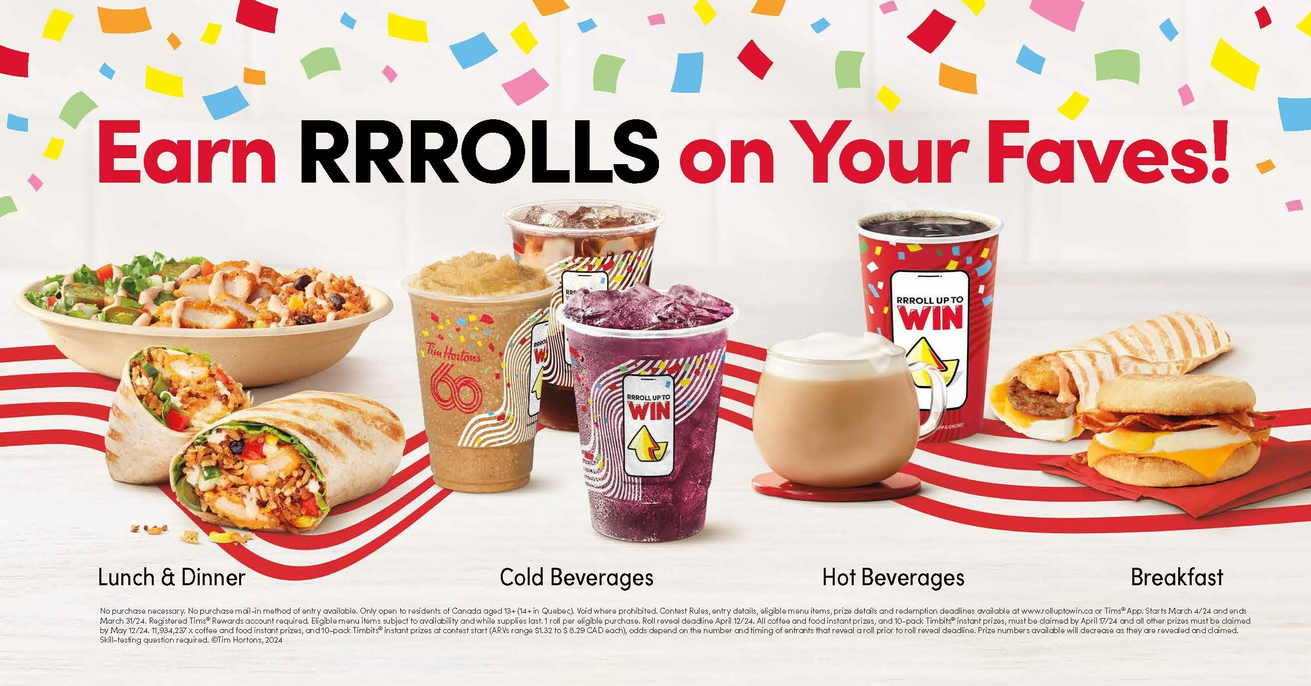 Big Year, Big Prizes! Tim Hortons Roll Up To Win™ contest is back ...