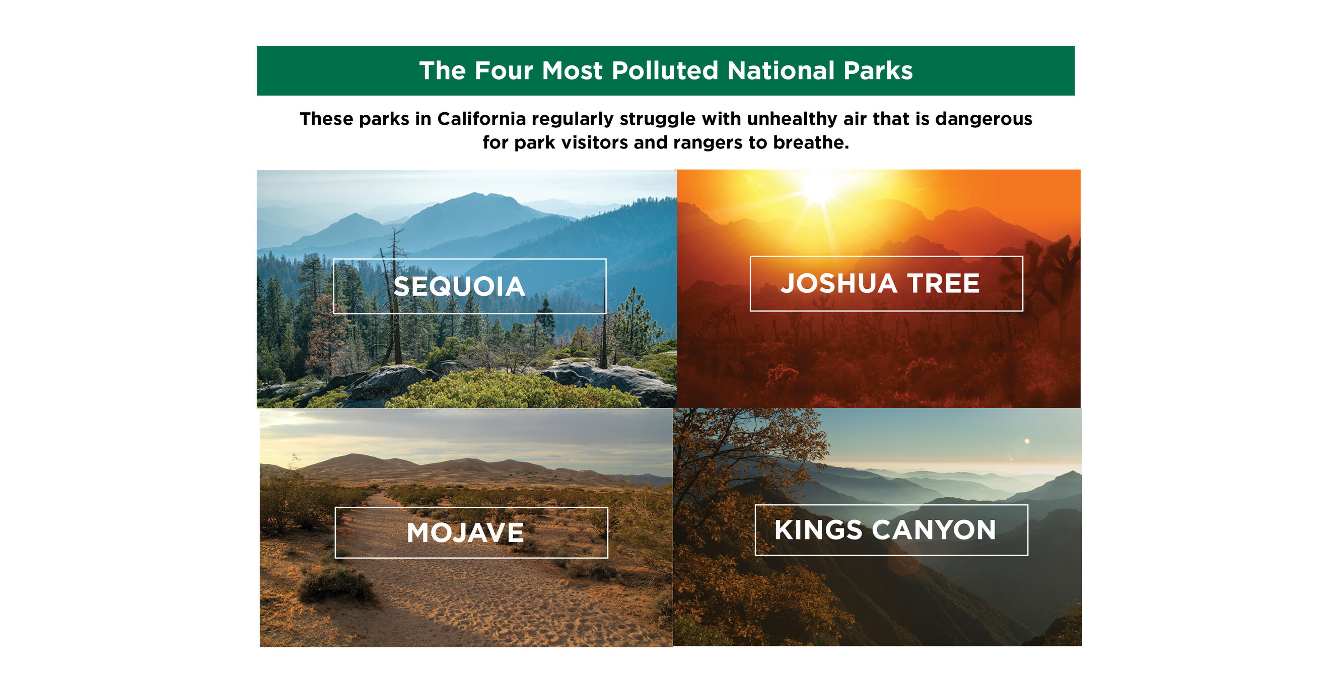 NPCA Finds Air Pollution Harms 97% of National Parks
