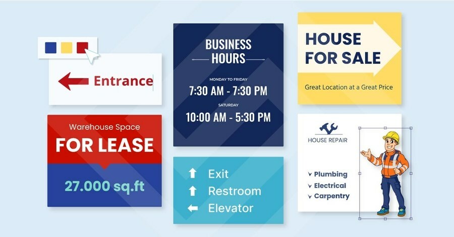 Square Signs Reveals the Most Popular Sign Templates Used by SMEs in ...