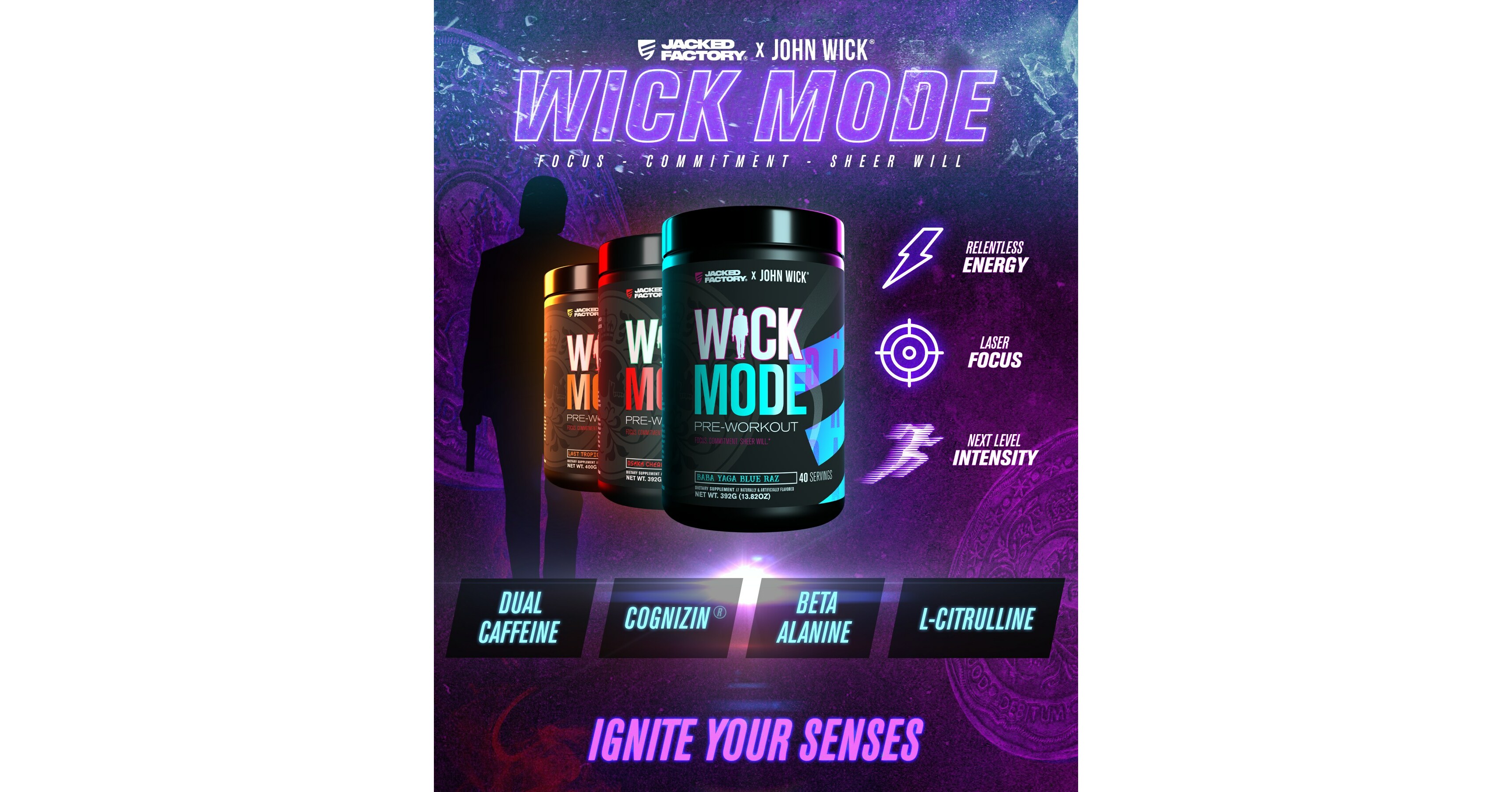 JACKED FACTORY & JOHN WICK® RELEASE POWERFUL WICK MODE PRE-WORKOUT