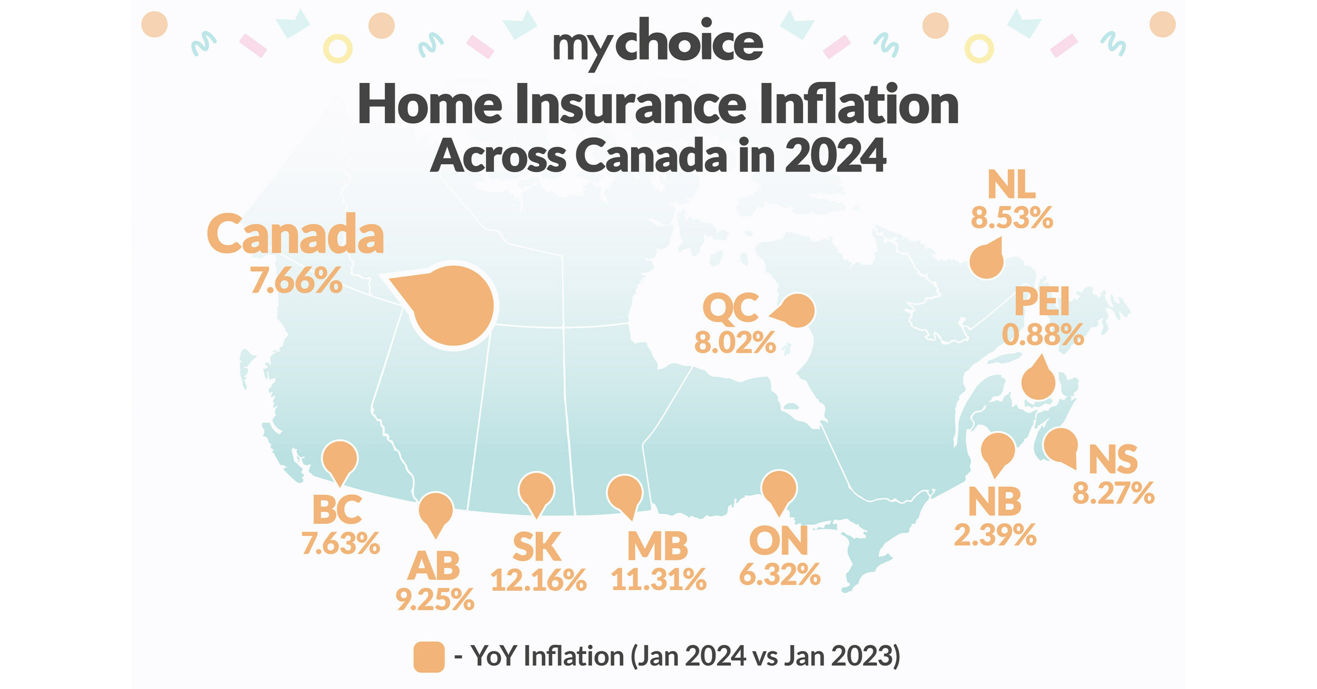 Home Insurance Rates Increase 7.66% in Canada in 2024