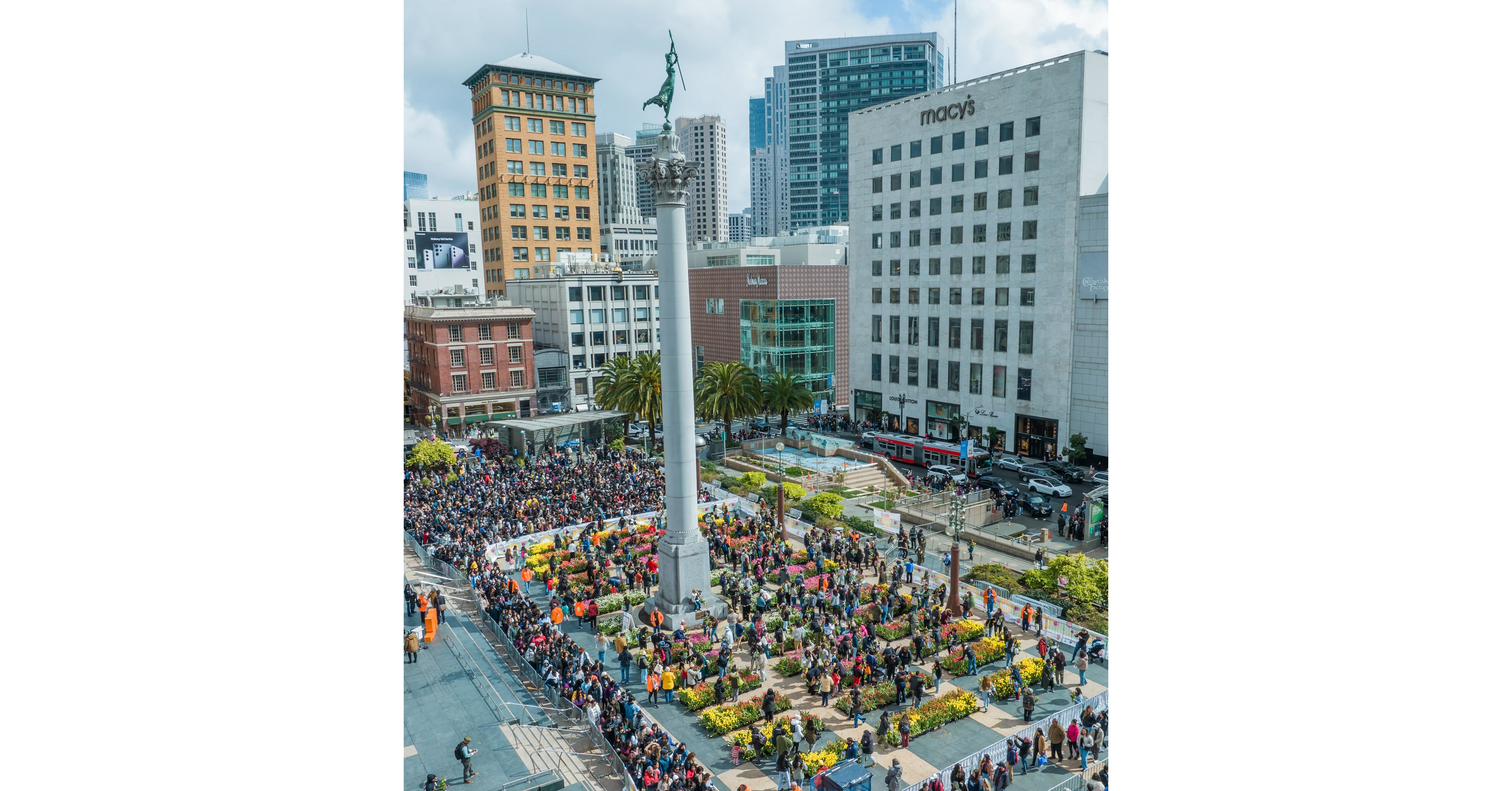 San Francisco's Union Square to Bloom with 80K Colorful Dutch Tulips in ...