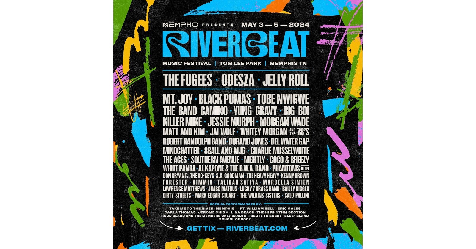 Mempho Presents Announces Artist Lineup for RiverBeat Music Festival in May