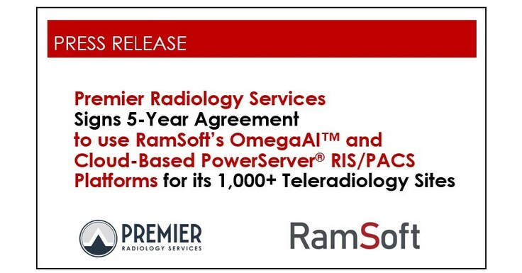 Premier Radiology Services Signs 5-Year Agreement to use RamSoft's OmegaAI™ and Cloud-Based ...