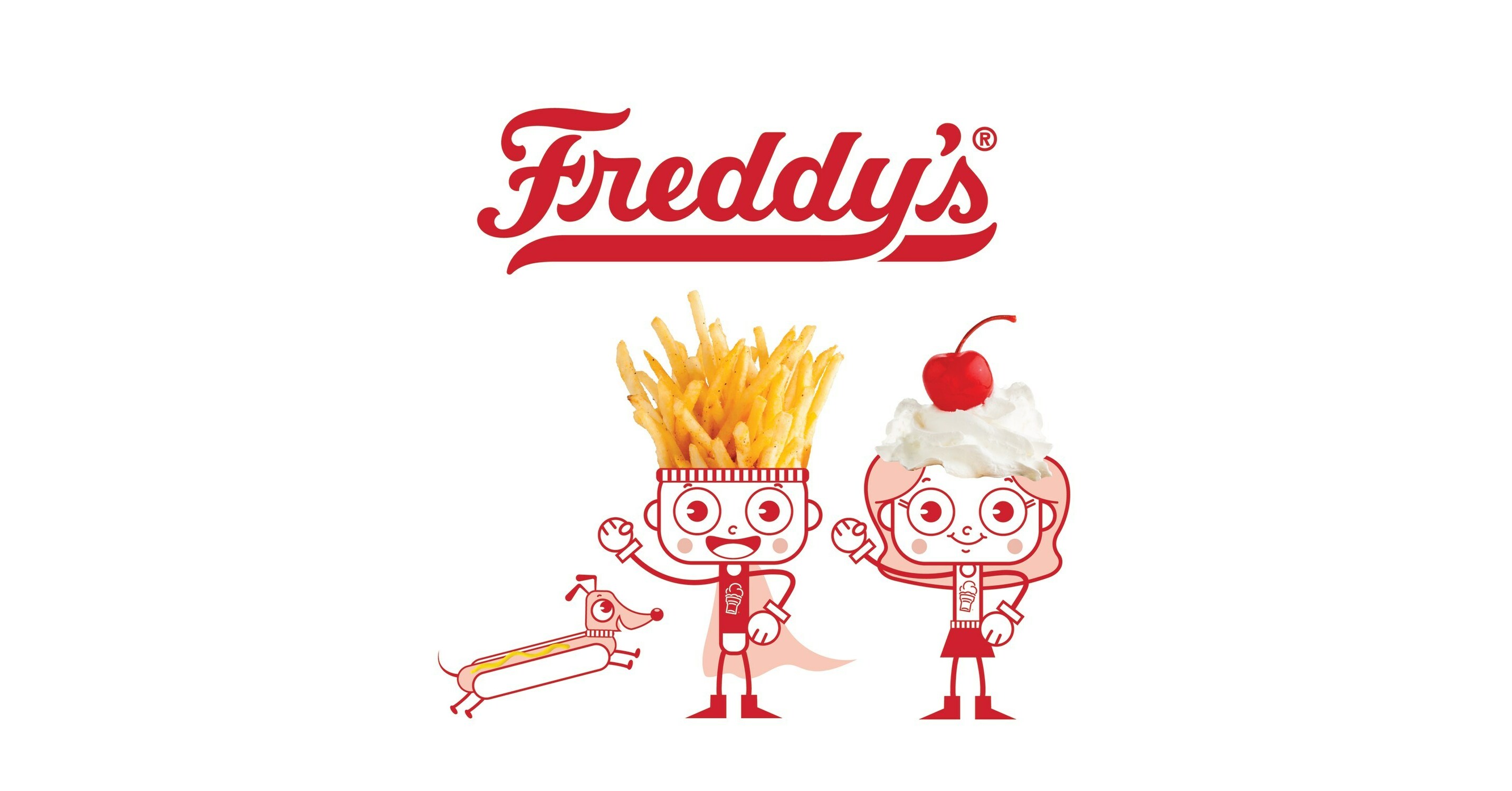 Freddy's launches new Kids Meals featuring mascot FredHead and Friends