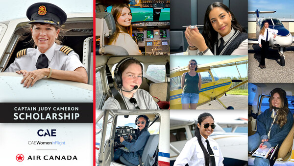 Air Canada and CAE Announce 2024 Judy Cameron Scholarship Winners