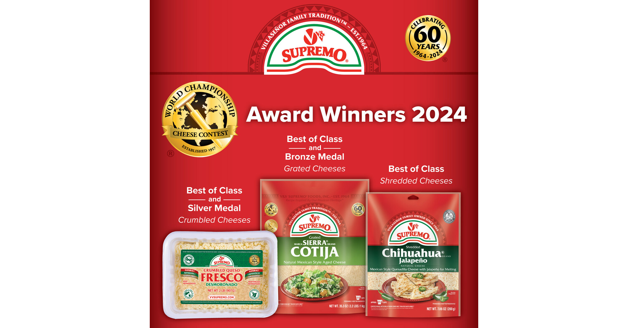V&V Supremo Foods, Inc. Shines with Eight Awards at the Prestigious ...
