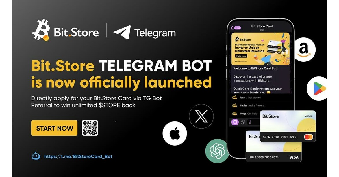 Bit.Store Revolutionizes Crypto Card Usage with New Telegram Bot and Affiliate Program