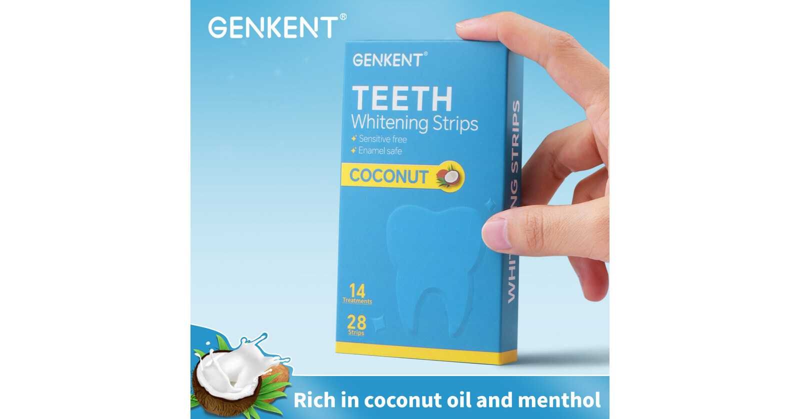 GENKENT Unveils Groundbreaking Coconut Whitening Strips, Pioneering a ...
