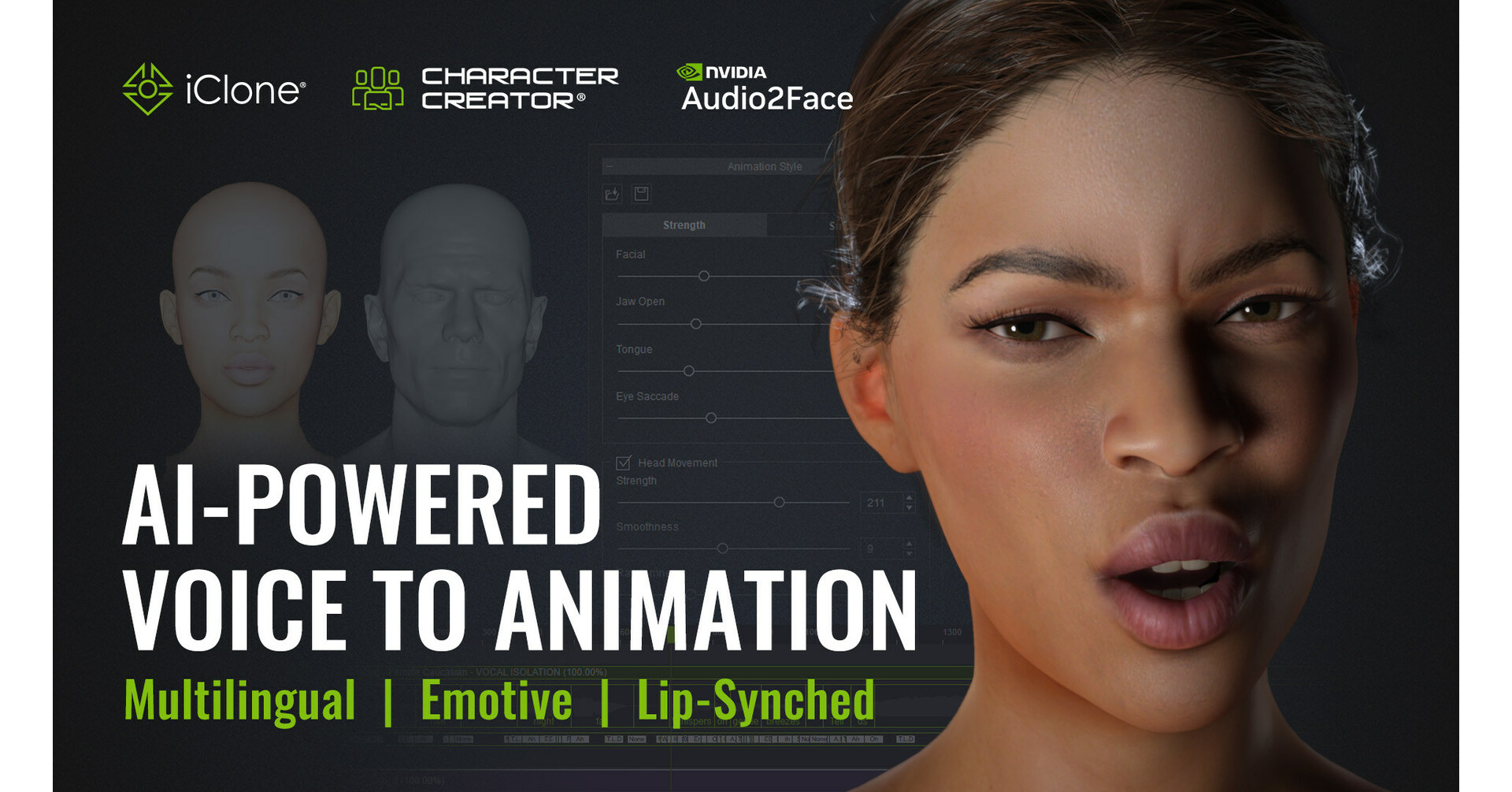 Audio to Animation AI-Integration in iClone with Audio2Face
