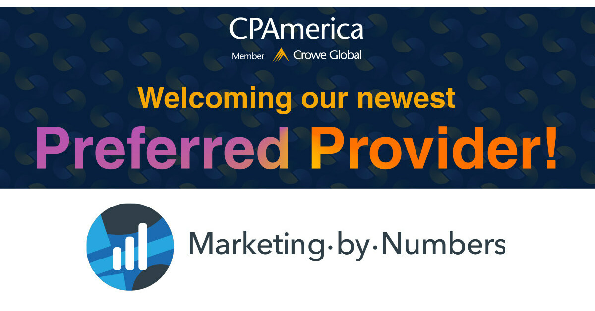 Marketing by Numbers Joins Forces with CPAmerica to Transform ...