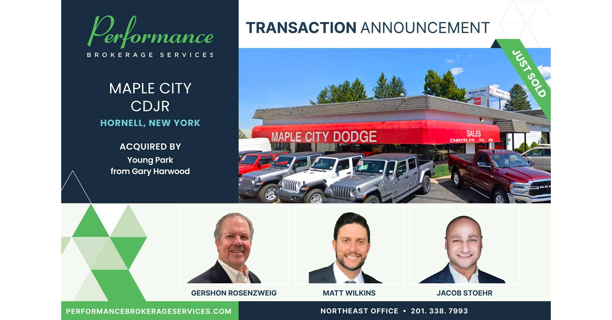 Performance Brokerage Services Advises on the Sale of Maple City Dodge ...