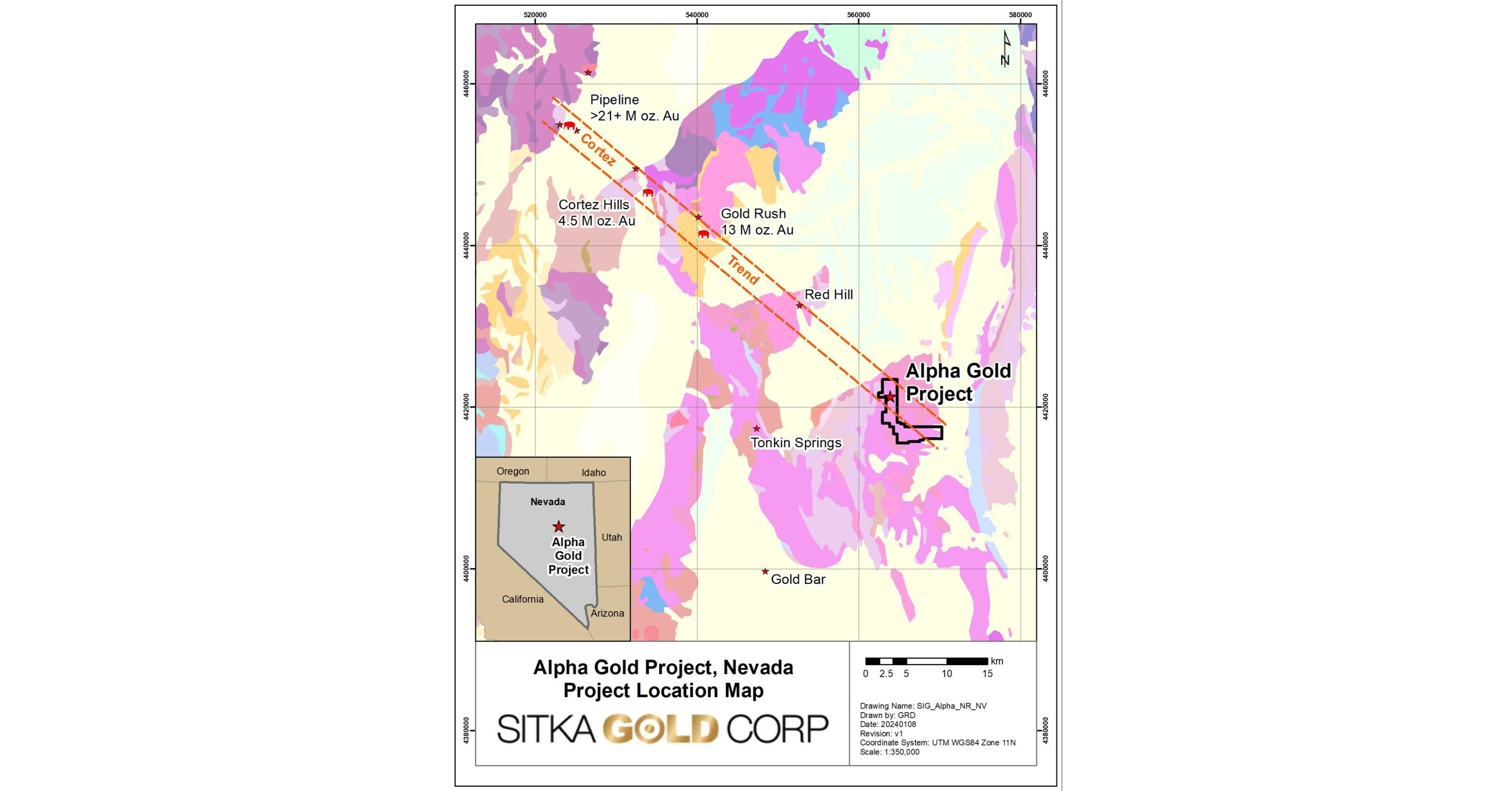 Sitka Gold Provides Update on its North American Gold, Silver and ...