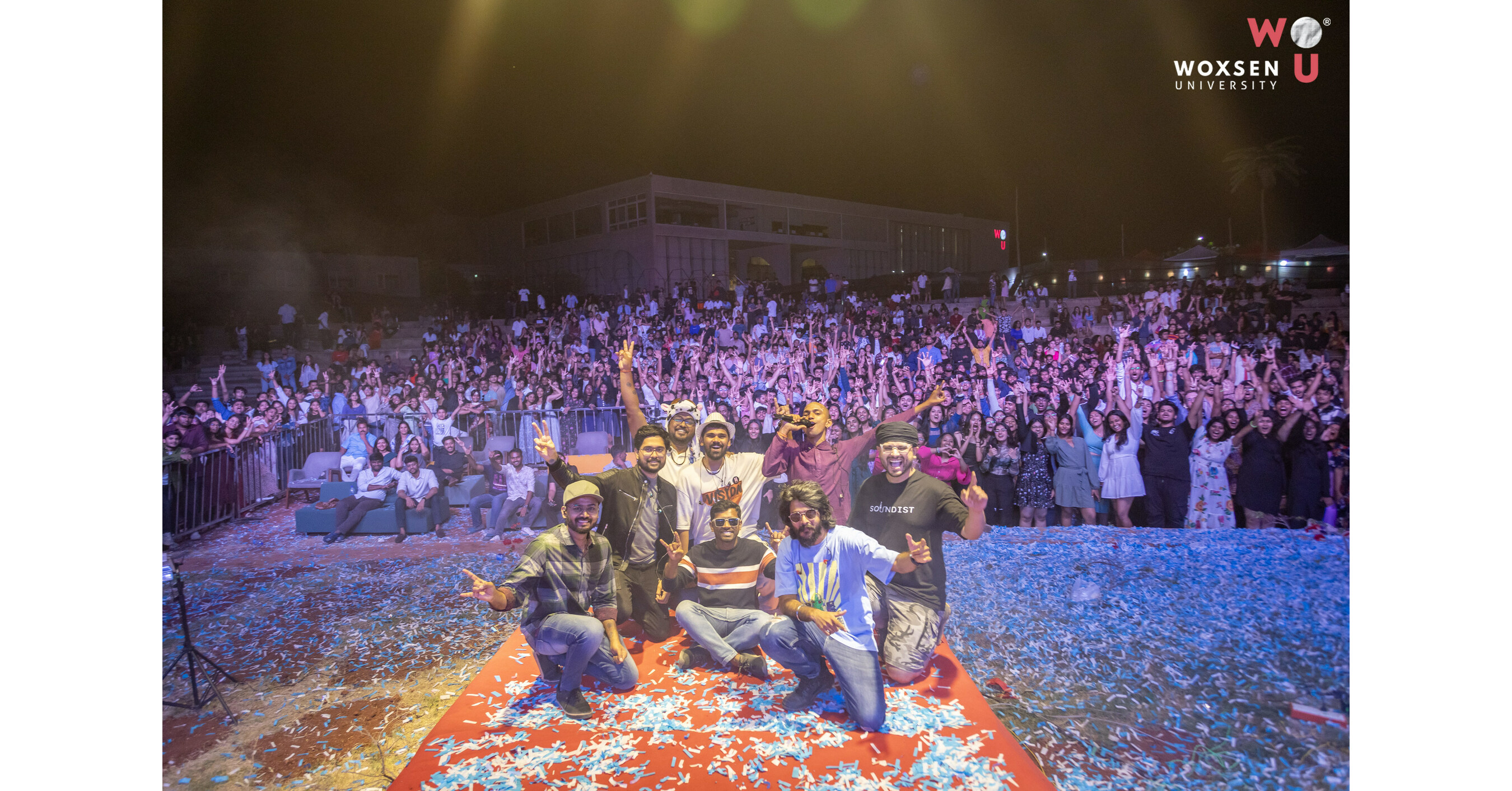 Kayden Sharma, Navdeep P, Deccan Project Band, at Woxsen University's ...