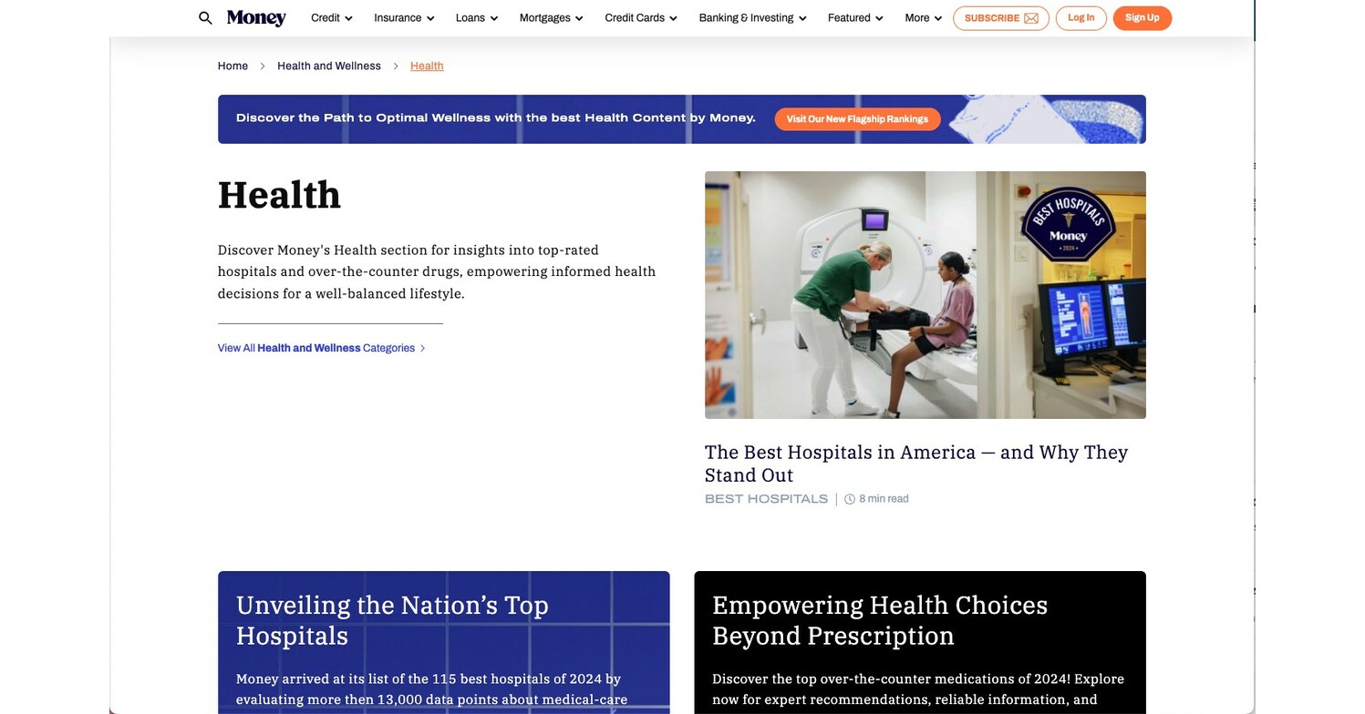 MONEY ANNOUNCES BEST HOSPITALS & OVER-THE-COUNTER MEDICINES