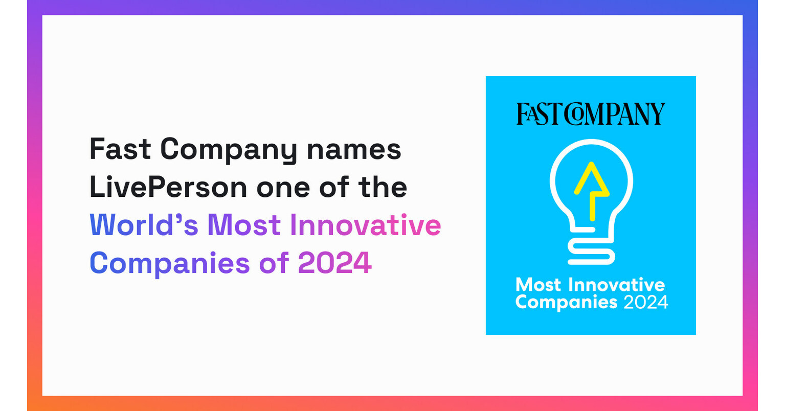 Fast Company names LivePerson one of the World's Most Innovative ...