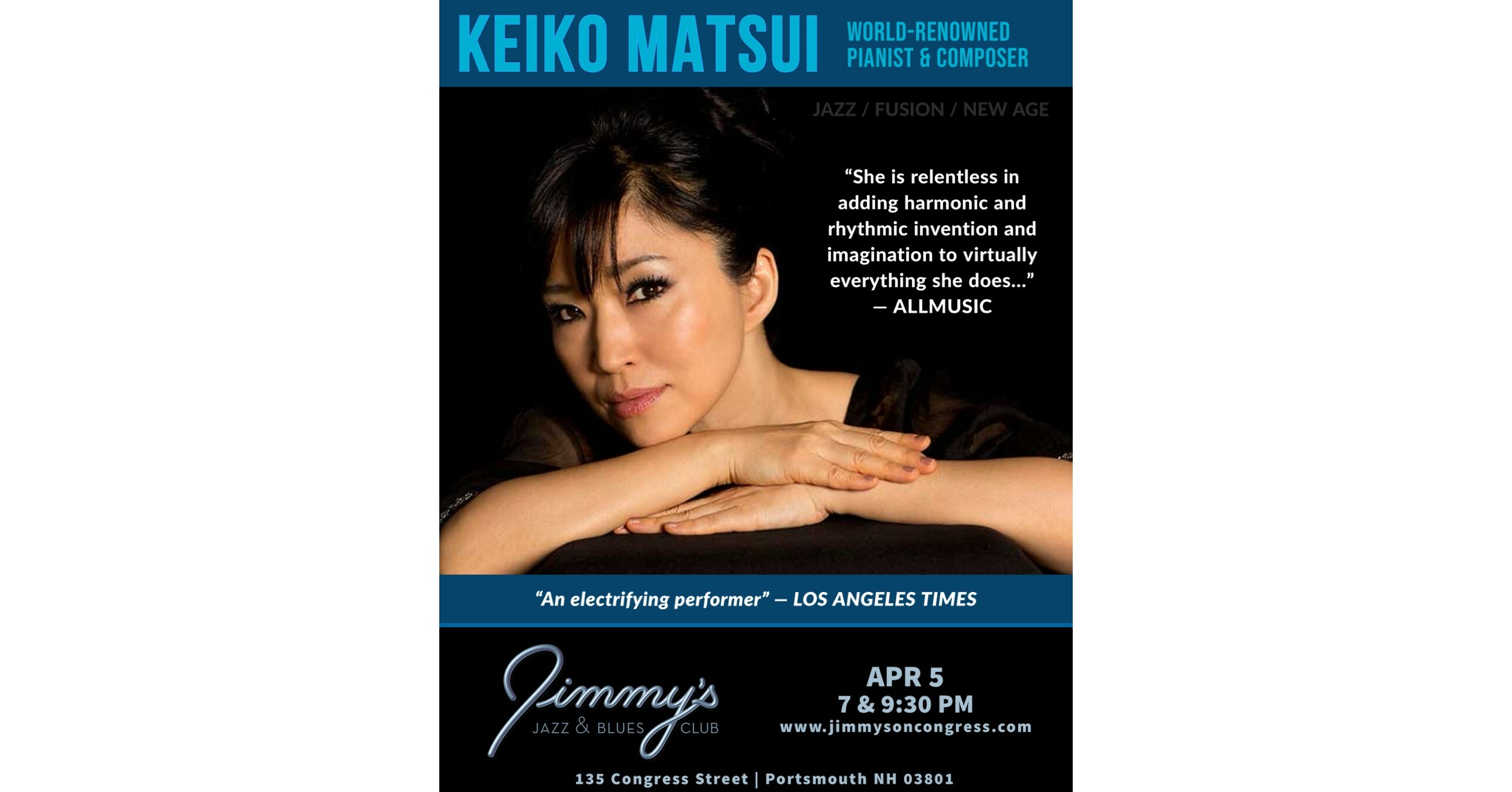 Jimmy's Jazz & Blues Club Features World-Renowned & Award-Winning Jazz Pianist and Composer ...