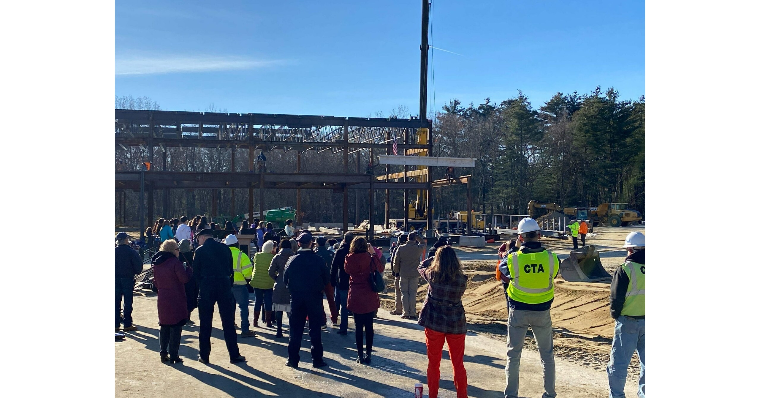 CTA Construction Managers Celebrates Topping Off of Concord Middle School